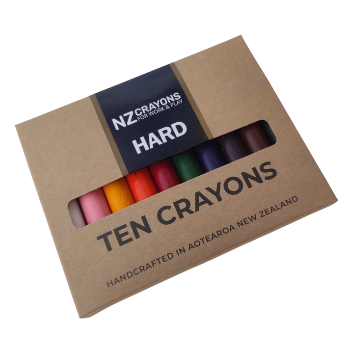 Kraft packs of ten standard crayons – NZ Crayons